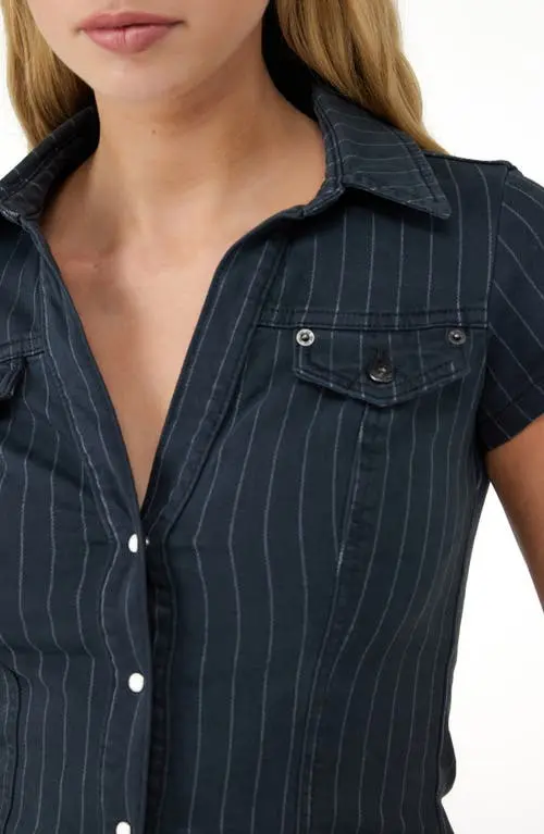 BDG URBAN OUTFITTERS Polly Pinstripe Denim Shirt
