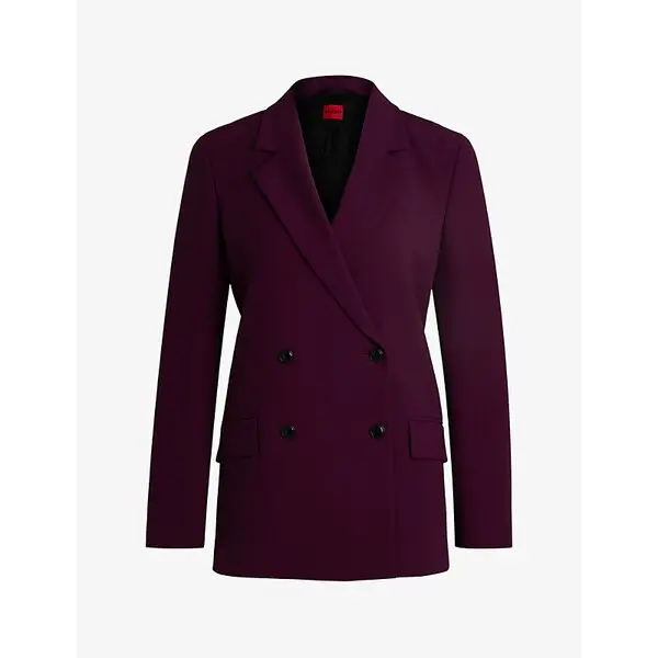 Hugo Relaxed-fit Double-breasted Stretch-woven Blazer