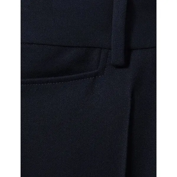 REISS Gabi Flared-leg Trousers - Navy