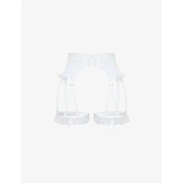 Agent Provocateur Rosia Suspender Belt - White