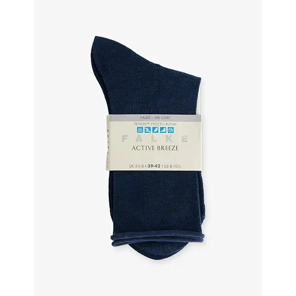 Falke Active Breeze Stretch-lyocell-blend Socks - Navy Mel.