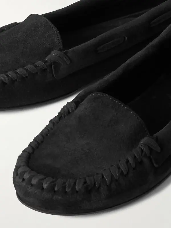 THE ROW Mabel Suede Loafers