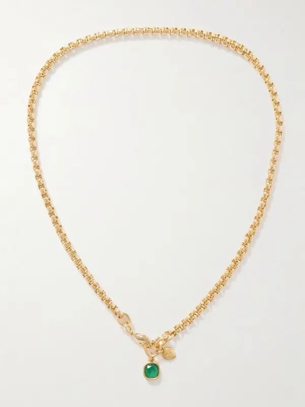 ROXANNE ASSOULIN Esmeralda -tone Cubic Zirconia Necklace - Gold