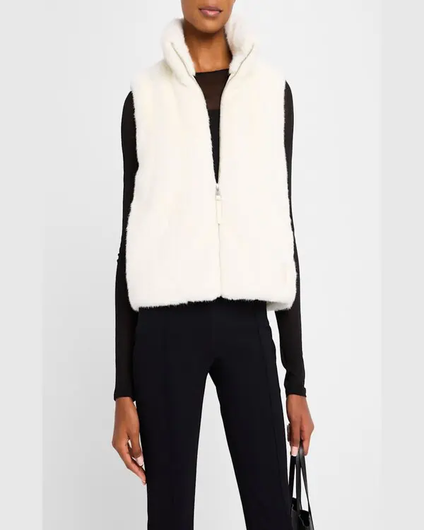 vest mackage faux fur
