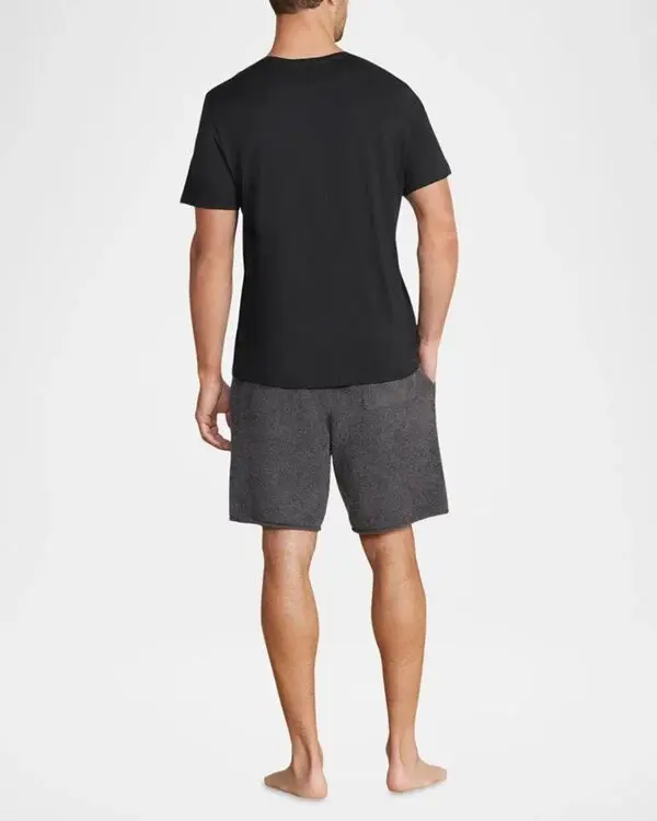 Barefoot Dreams Apos;s Malibu Collection Cotton Modal V-neck T-shirt - Black 1