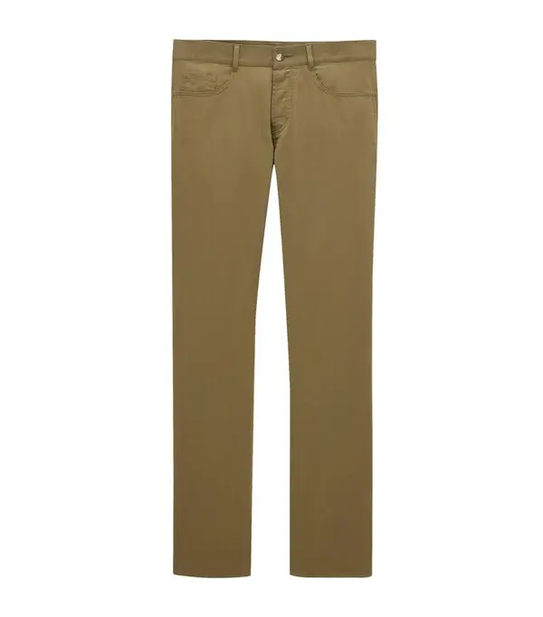 Saint Laurent Cotton Slim Trousers
