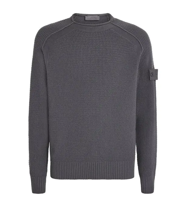 Stone Island Ghost Piece Virgin Wool Sweater - Grey