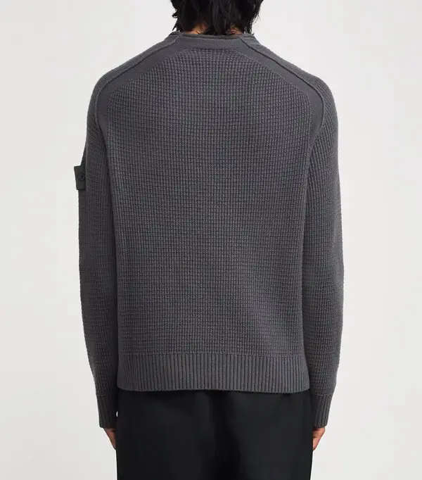 Stone Island Ghost Piece Virgin Wool Sweater - Grey