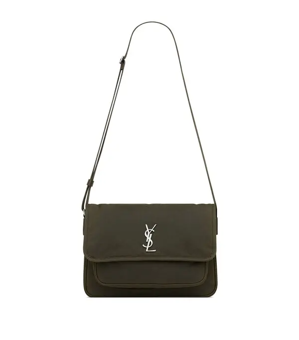 Saint Laurent Cotton Canvas Niki Messenger Bag - Green