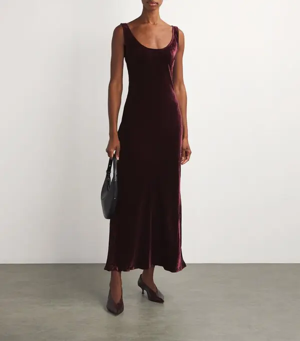 ralph lauren burgundy velvet dress Ralph Lauren Fall 2010