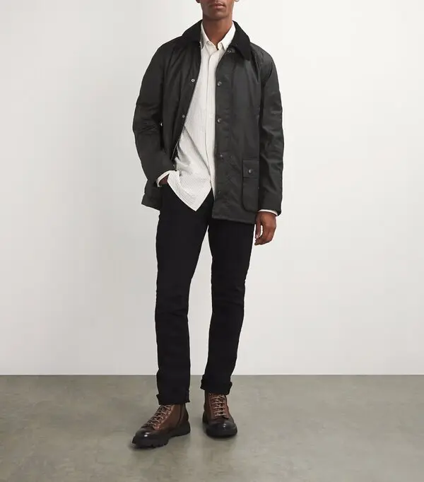 Barbour Waxed Ashby Jacket - Black