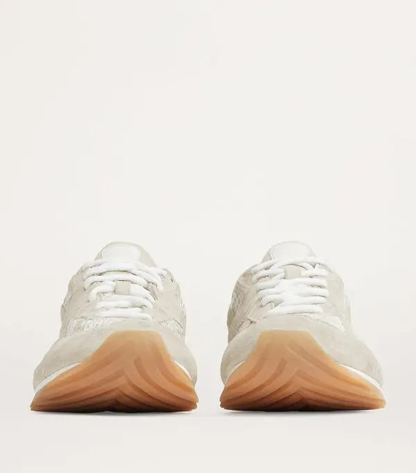 Bottega Veneta Orbit Criss-cross Sneakers - White