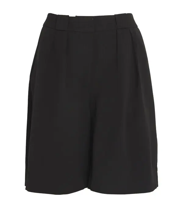AEXAE Wool Pleated Bermuda Shorts