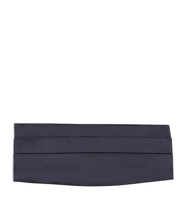 Giorgio Armani Silk Cummerbund - Blue