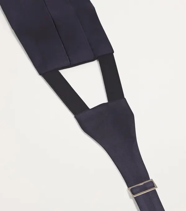 Giorgio Armani Silk Cummerbund - Blue