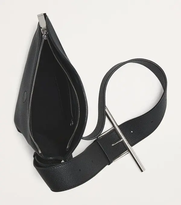 Alexander McQueen Leather Sling Bag - Black