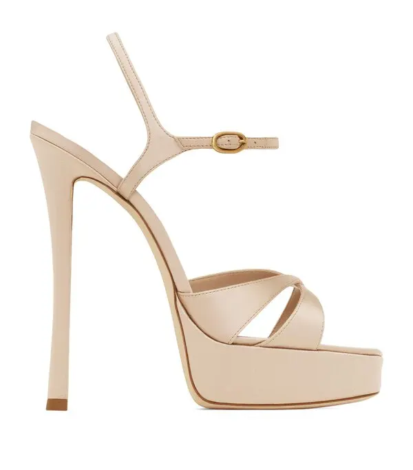 Saint Laurent Debbie 110 Platform Sandals - Pink