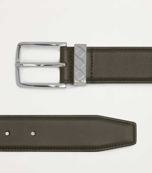 bottega veneta - Bottega Veneta Intreccio Loop Leather Belt
