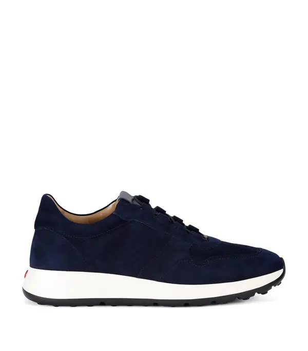 TOD'S Suede Low-top Sneakers - Navy