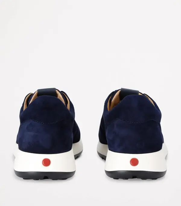 TOD'S Suede Low-top Sneakers - Navy