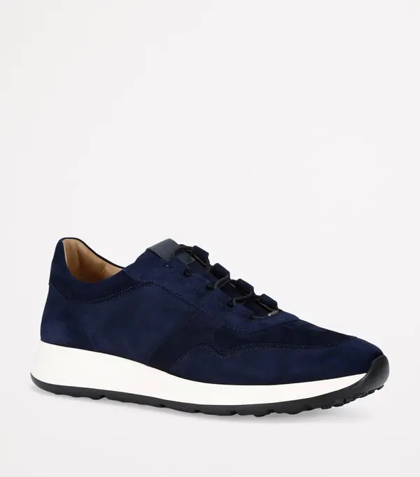 TOD'S Suede Low-top Sneakers - Navy