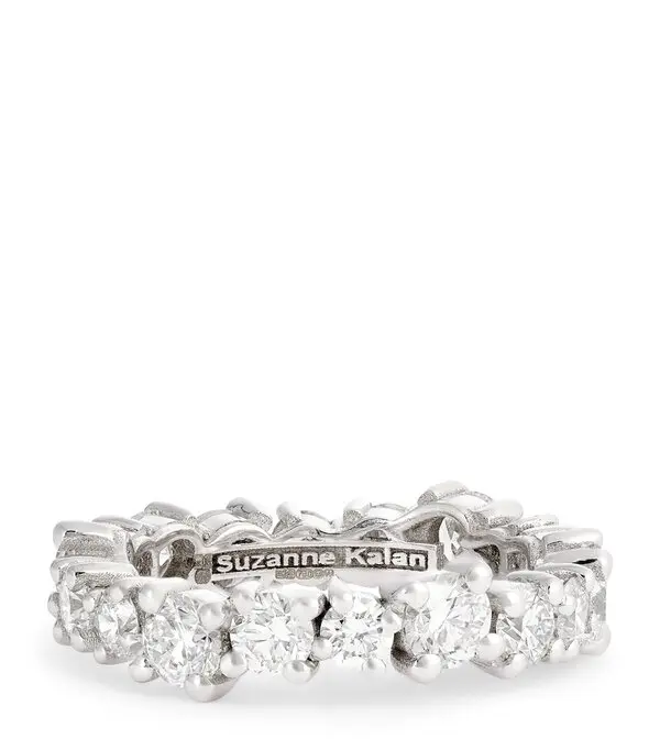 SUZANNE KALAN Gold And Diamond Eternity Ring - White