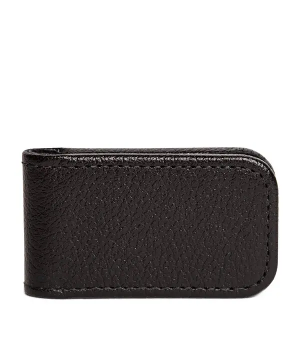 ETTINGER Leather Capra Money Clip - Black