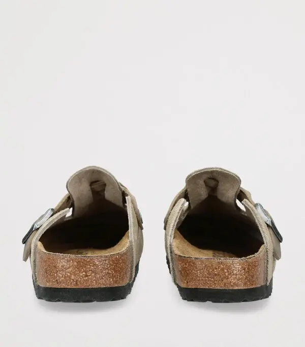 BIRKENSTOCK Leather Boston Clogs - Brown