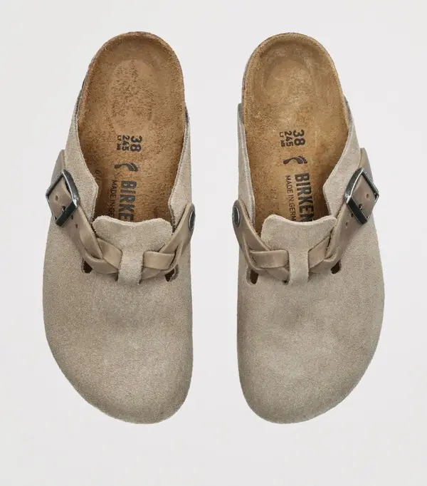 BIRKENSTOCK Leather Boston Clogs - Brown