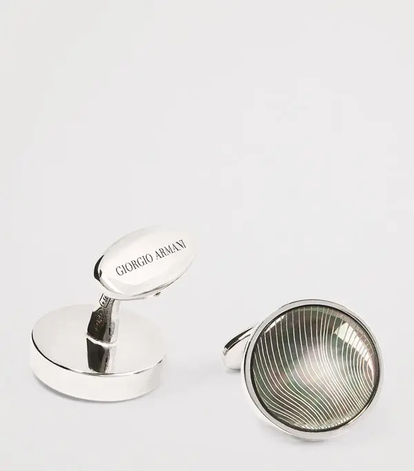 Giorgio Armani Sterling Silver Cufflinks