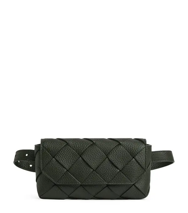 Bottega Veneta Leather Diago Belt Bag - Green