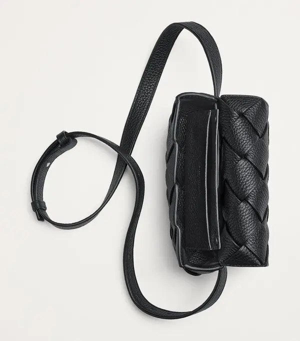 Bottega Veneta Leather Diago Belt Bag - Grey