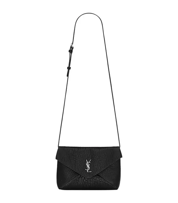 Saint Laurent Cassandre Envelope Messenger Bag - Black