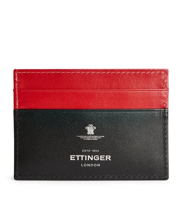 ETTINGER Sterling Flat Card Holder - Red