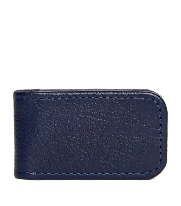ETTINGER Leather Capra Money Clip - Blue