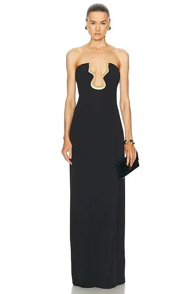Cult Gaia Abril Gown - Black