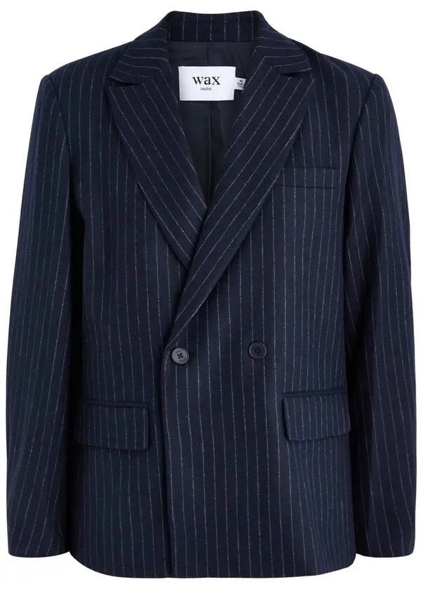 WAX LONDON Gekko Pinstriped Wool-blend Blazer