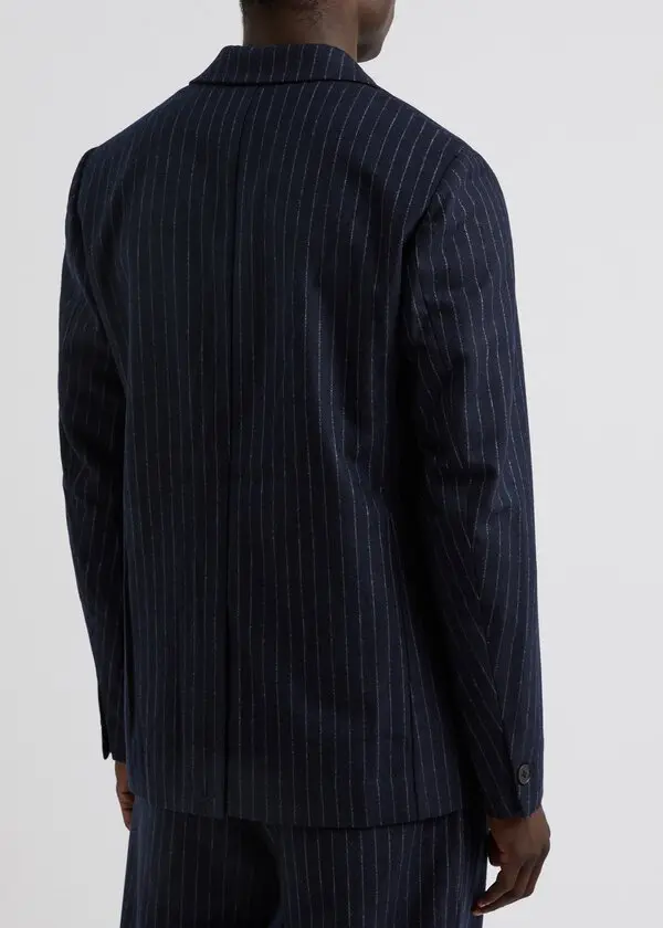 WAX LONDON Gekko Pinstriped Wool-blend Blazer