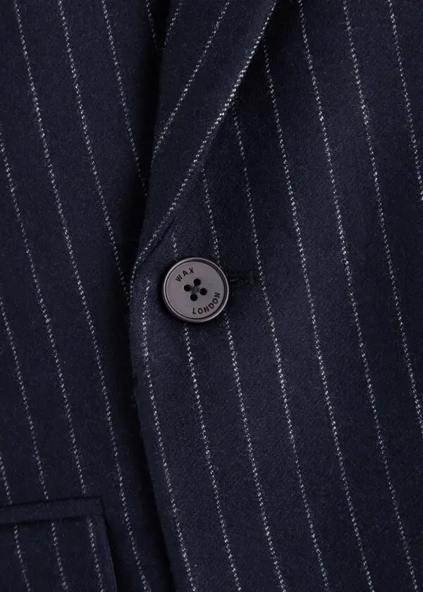 WAX LONDON Gekko Pinstriped Wool-blend Blazer