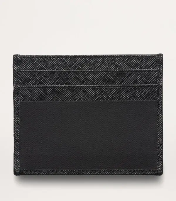 Prada Re-nylon Saffiano Card Holder - Black