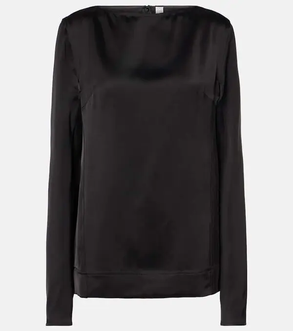 TOTEME Satin Top - Black