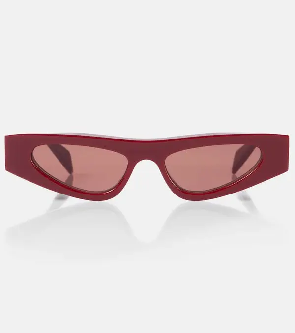 Gucci Logo Cat-eye Sunglasses - Burgundy