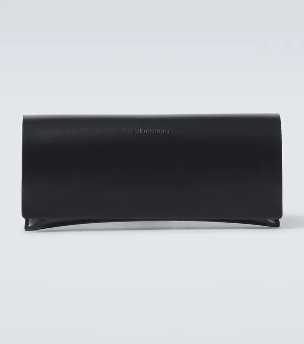 Saint Laurent Sl 596 Dune Aviator Eyeglasses - Black