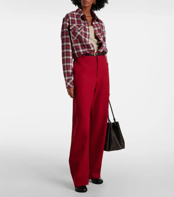 GOD'S TRUE CASHMERE Ski Santa Fe Tartan Shirt - Red