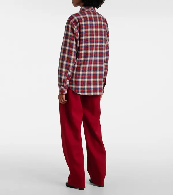 GOD'S TRUE CASHMERE Ski Santa Fe Tartan Shirt - Red