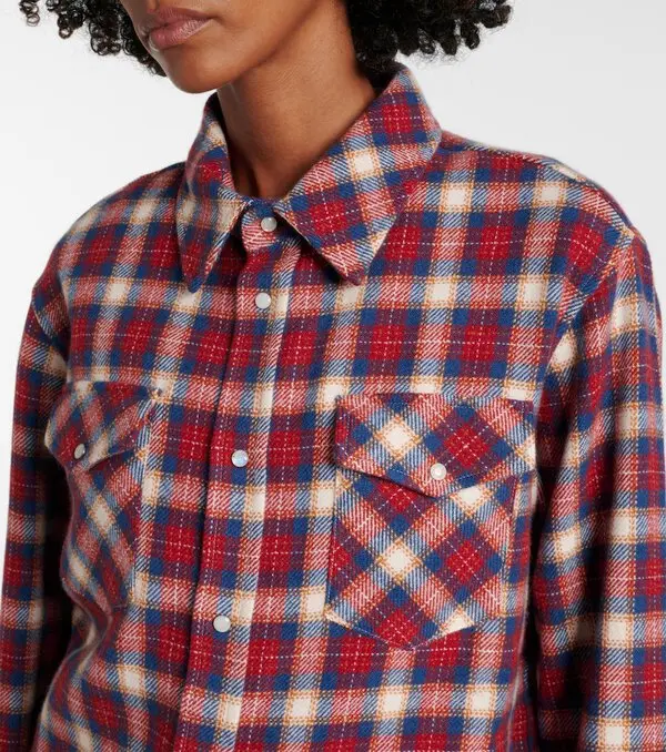 GOD'S TRUE CASHMERE Ski Santa Fe Tartan Shirt - Red