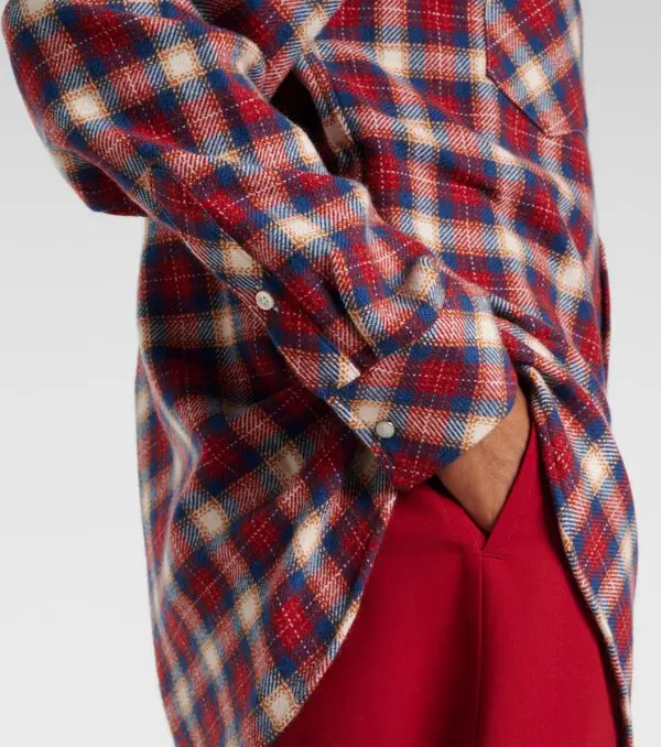 GOD'S TRUE CASHMERE Ski Santa Fe Tartan Shirt - Red