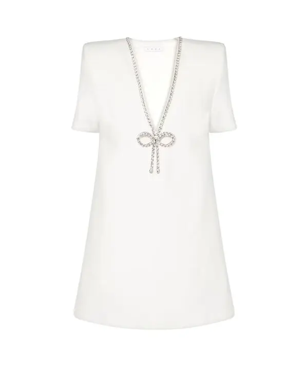 AREA Embellished Minidress