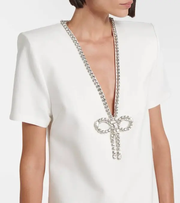 AREA Embellished Minidress
