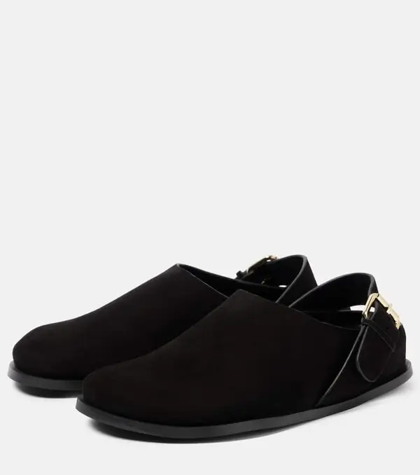 A.emery Louis Suede Clogs - Black
